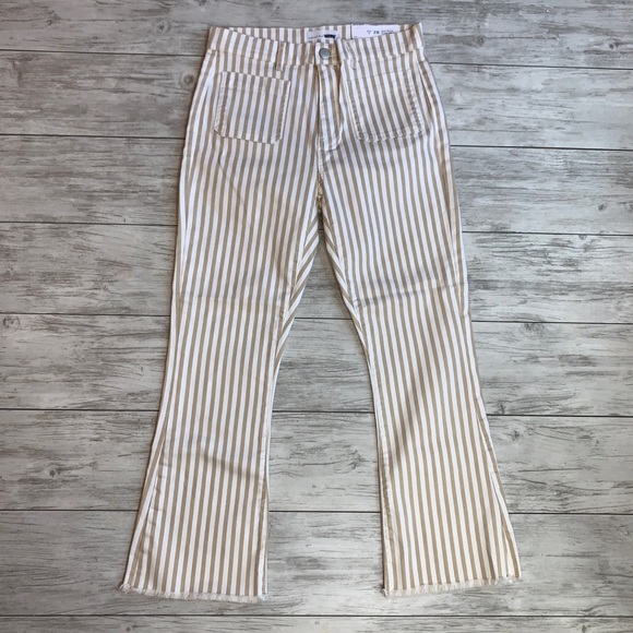 LOFT | Pants & Jumpsuits | Loft High Waist Flare Crop Pants Size 6 Nwt ...